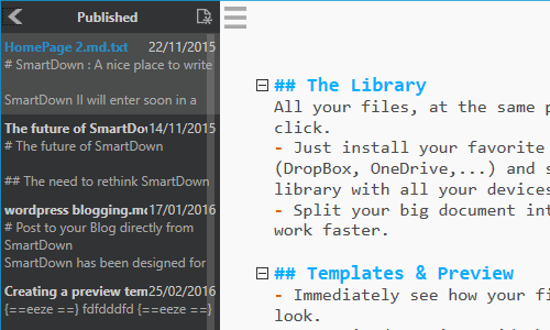 SmartDown II : The new windows markdown editor - Aflava